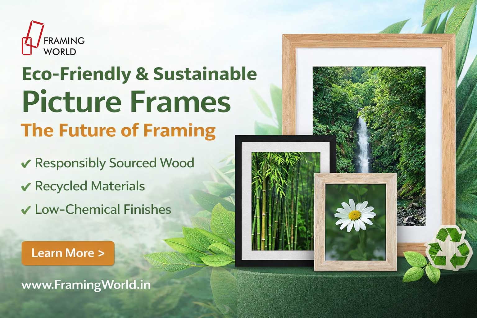 Eco-Friendly & Sustainable Picture Frames in India | Framing World